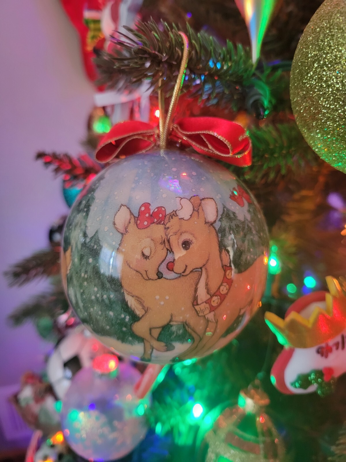 Vintage 1991 Rudolph Christmas ornament bulb by Robert L May Co. | eBay