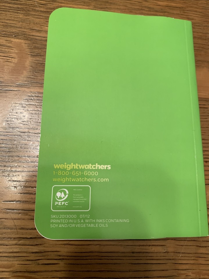 Weight Watchers POCKET GUIDE A-Z Food PointsPlus Values 2012 160 page ...