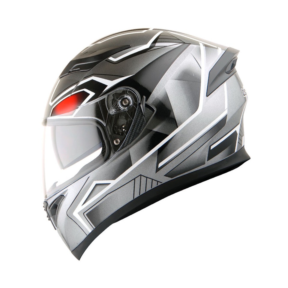 1Storm Motorcycle Full Face Dual Visor Helmet Inner Sun Visor Shield ...