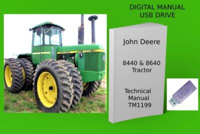 John Deere 8440 8640 Tractor Service Repair Technical Manual See ...