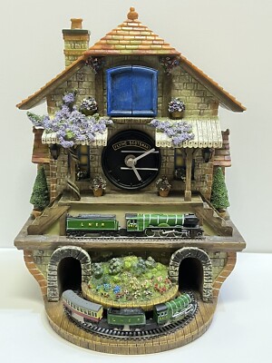 Bradford Exchange Flying Scotsman Cuckoo Clock Memories Of Steam ...