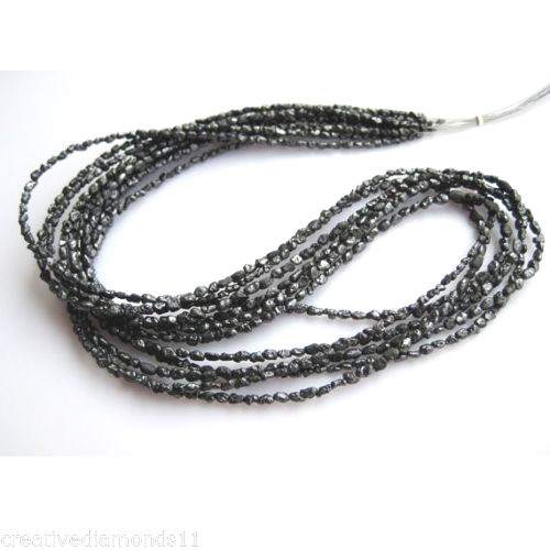 Rough Diamond Tumbles Raw Conflict Free Diamond 3mm To 2mm Long 8" Half ...