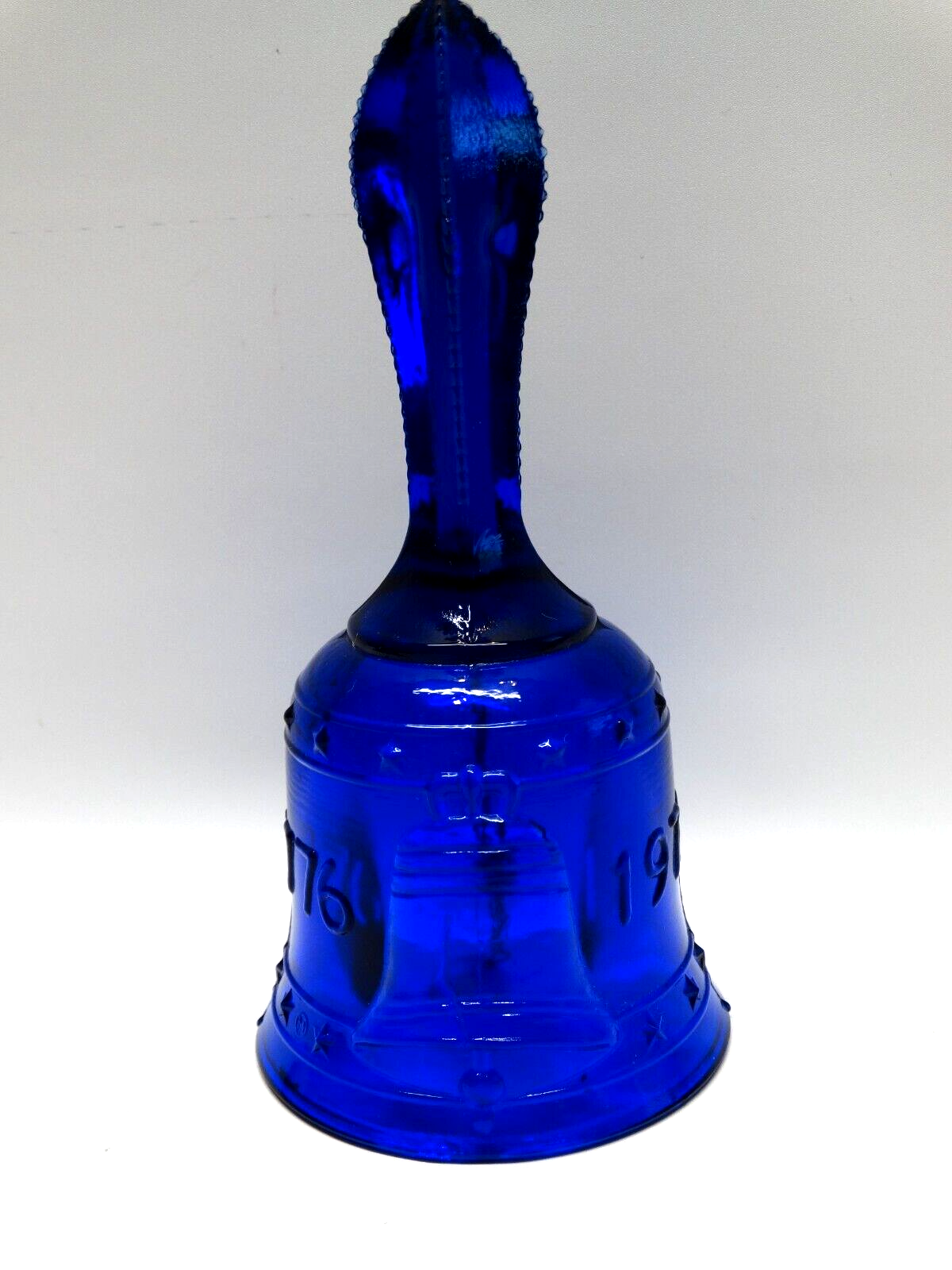 Vintage Westmoreland Cobalt Blue Glass Bell Declaration of Independence ...
