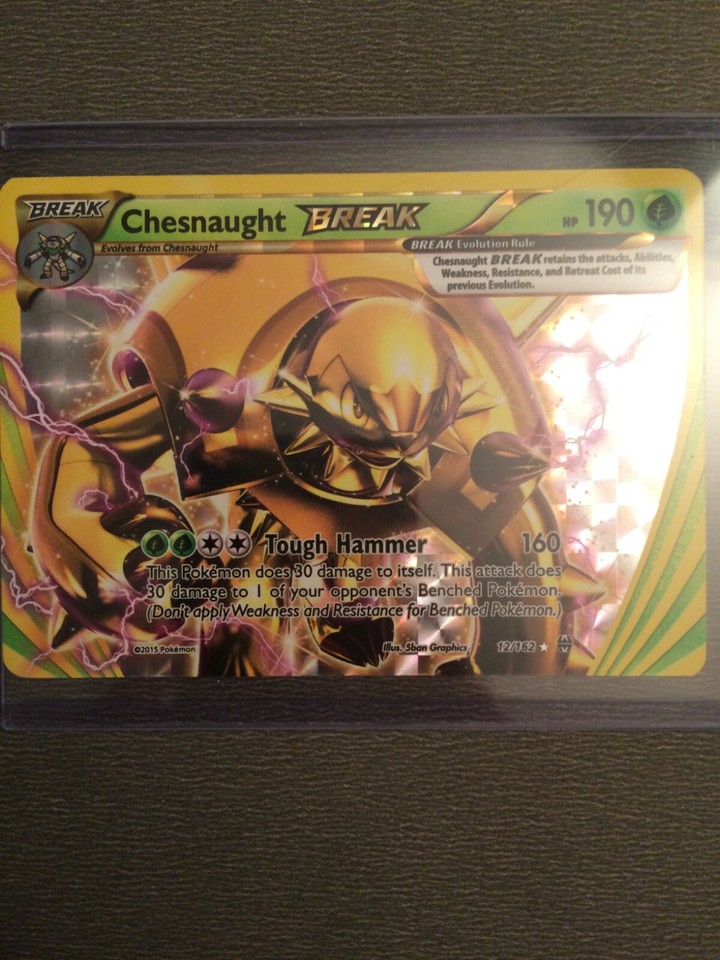 Pokemon TCG Trading Card Game - Chesnaught Break - BREAKThrough #12/162 ...
