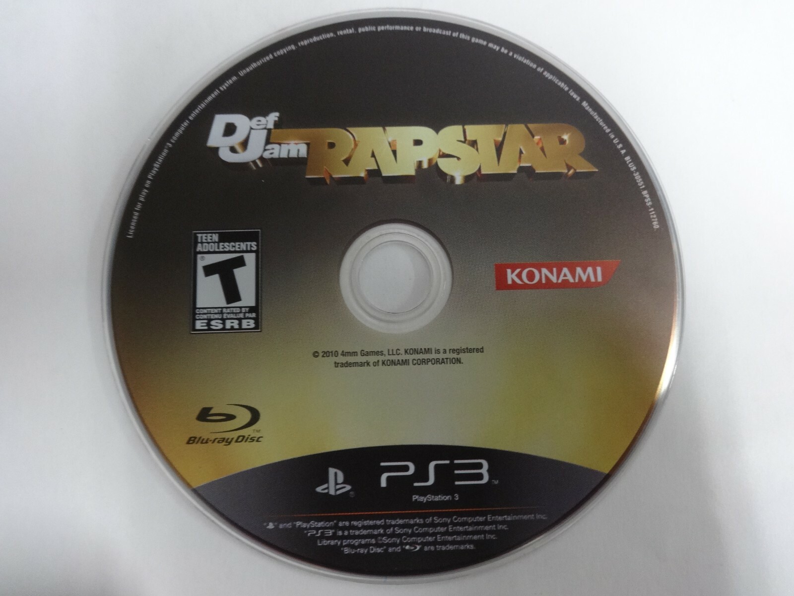 Def Jam Rap Star Sony Playstation 3 PS3 Game Disc Only | eBay