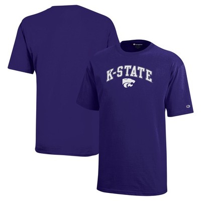 Youth Champion Purple Kansas State Wildcats Arch Over Logo T-Shirt | eBay