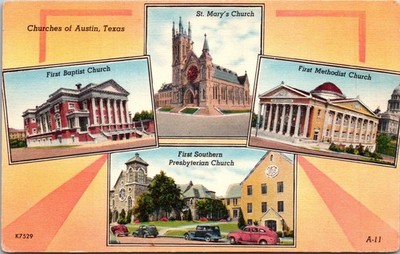 Austin, TX Churches/St. Marys-1st Methodist-1st Baptist-1st S ...