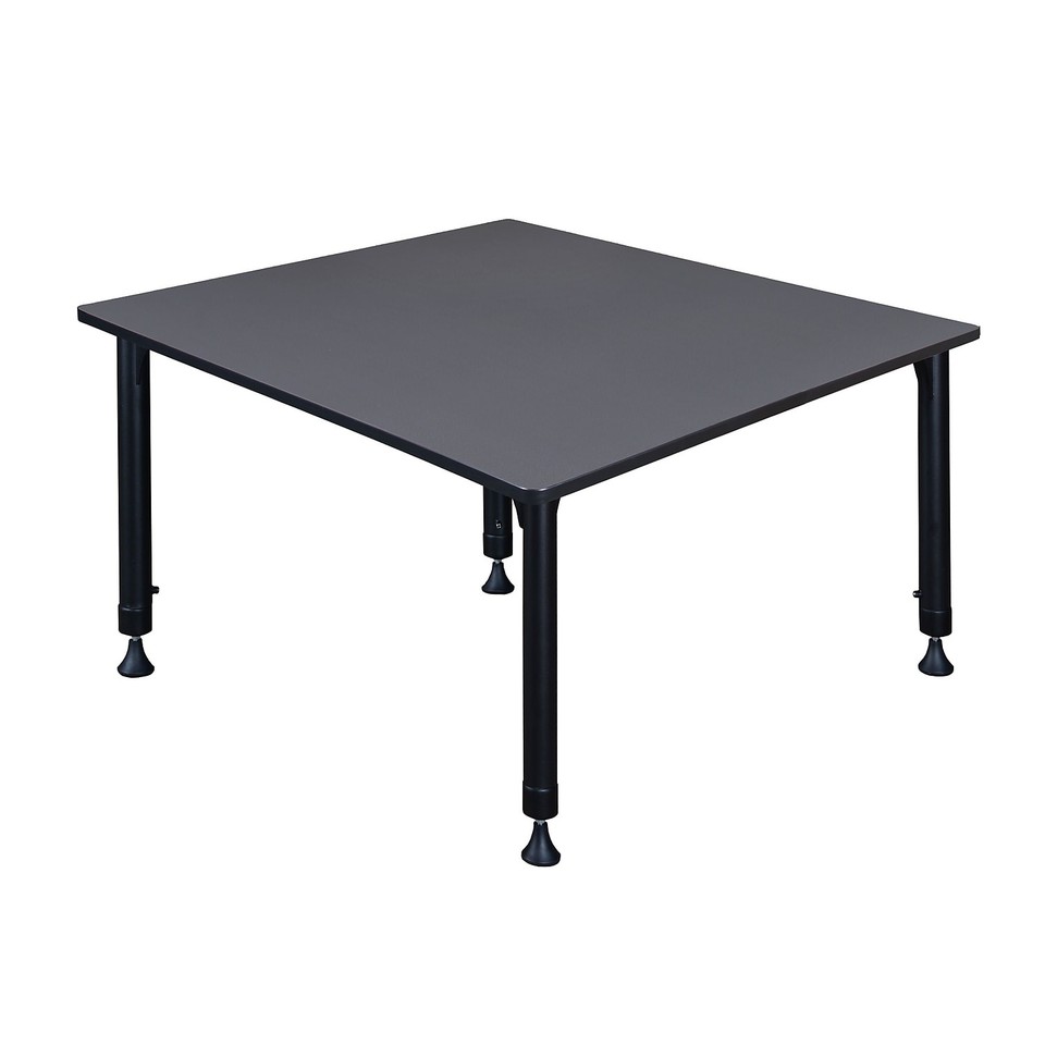 Regency Height Adjustable Kee 48" Square Classroom Table Grey (TB4848GYAPBK) 843532080726| eBay