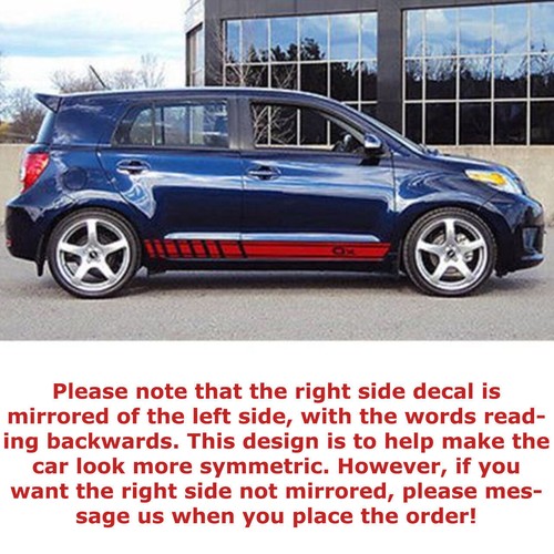 2X Multi Color Graphics Strip Auto Racing Vinyl Decal Sticker for Scion ...