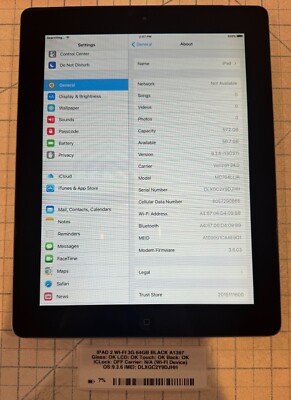 Apple iPad 2 - 64GB - Black - WiFi - A1397 - WORKS GREAT | eBay