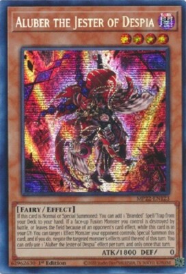 ALUBER THE JESTER OF DESPIA *** PRISMATIC SECRET RARE 1ST MP22-EN123 ...