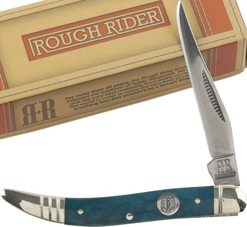 Rough Rider Blue Smooth Bone Toothpick Pocket Knife RR1953 Single ...