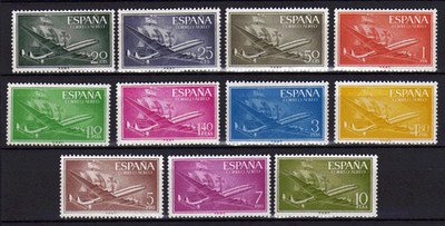 Spain II Centenary Mail 1955 Edifil 1169/79 ** Mnh | eBay