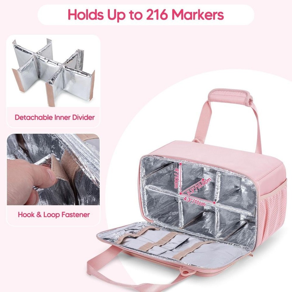 Large Capacity Marker Organizer Holds 216 Markers Large Marker Holder ...