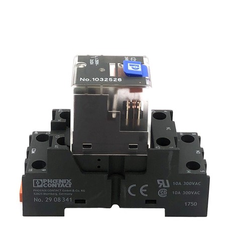 Phoenix 5A NO.2908341 with NO.1032526 24V Intermediate relay 2X12A ...