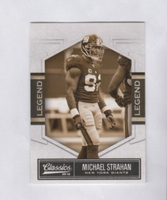 Michael Strahan 2010 PANINI CLASSICS LEGEND CARD # 077/999 NEW YORK ...