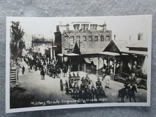 Military Parade, Virginia City, Nevada 1880 Real Photo Postcard | eBay