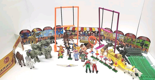 Awesome Circus Playset Over 50 Pieces; Clowns, Trapeze, Animals & MORE ...