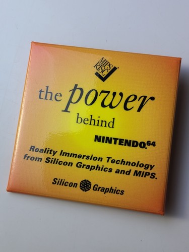 Silicon Graphics SGI N64 Nintendo 64 Employee Exclusive Pin Mint MIPS ...