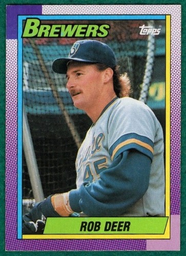 Rob Deer - 1990 Topps #615 - Milwaukee Brewers Baseball Card | eBay