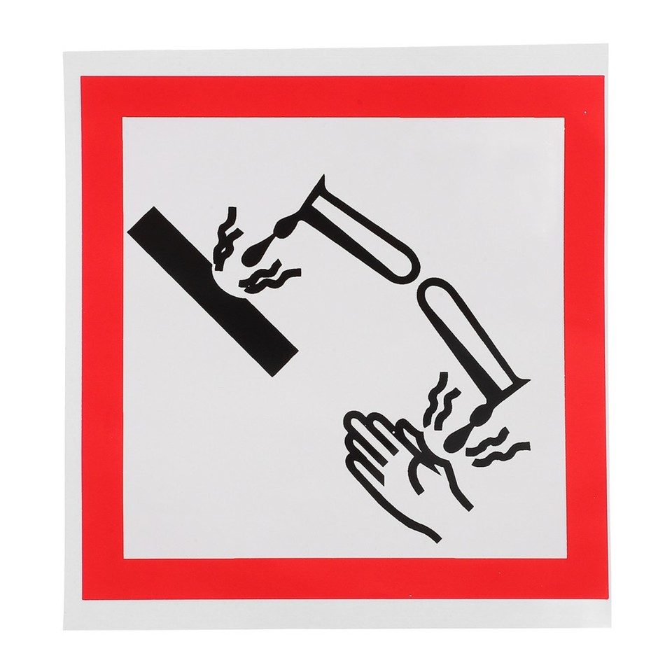 Self-adhesive Corrosive Sticker Replacement Pvc Corrosive Material ...