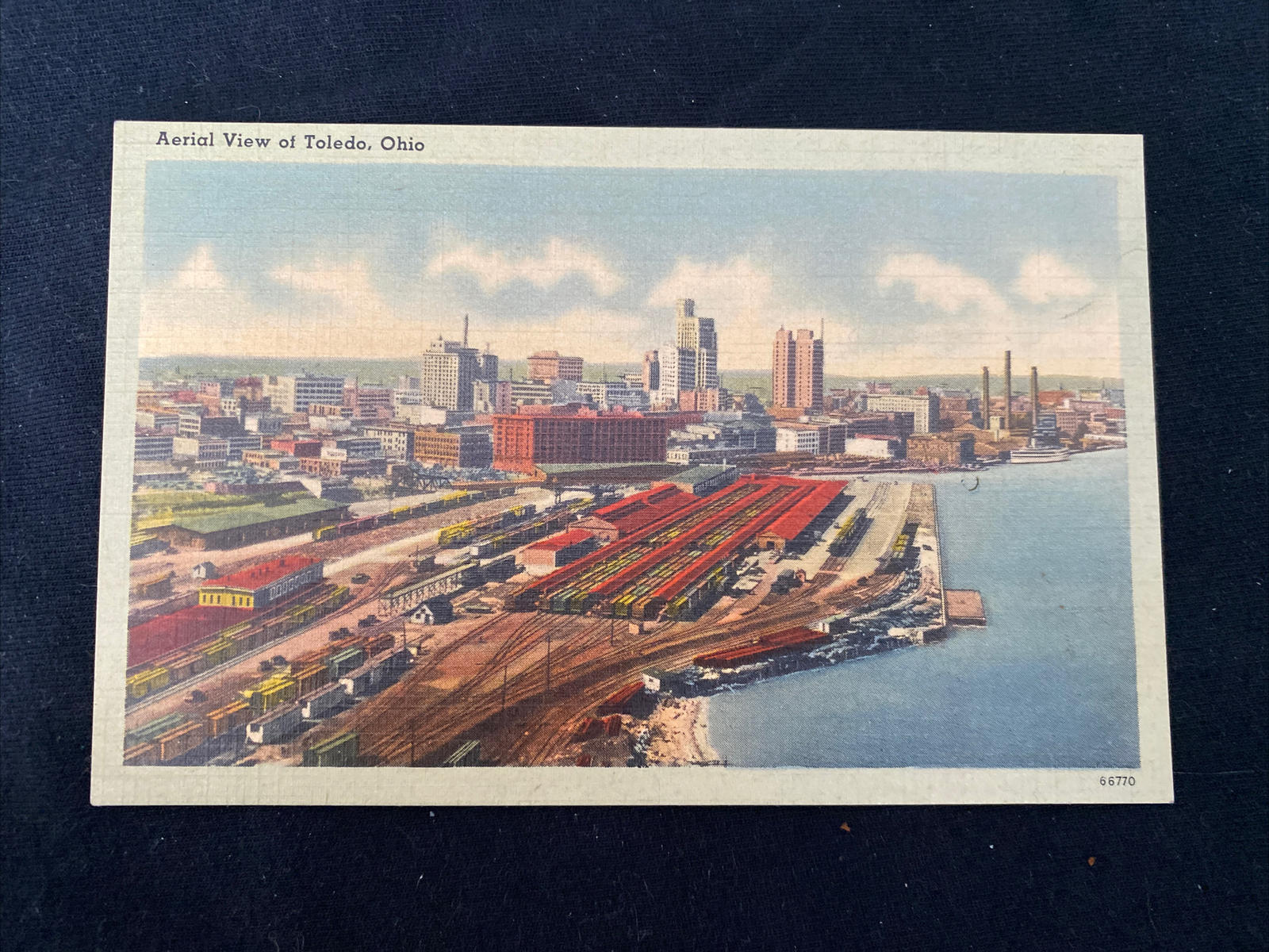 Vintage Postcard Toledo Ohio OH Aerial View of Toledo Unposted | eBay