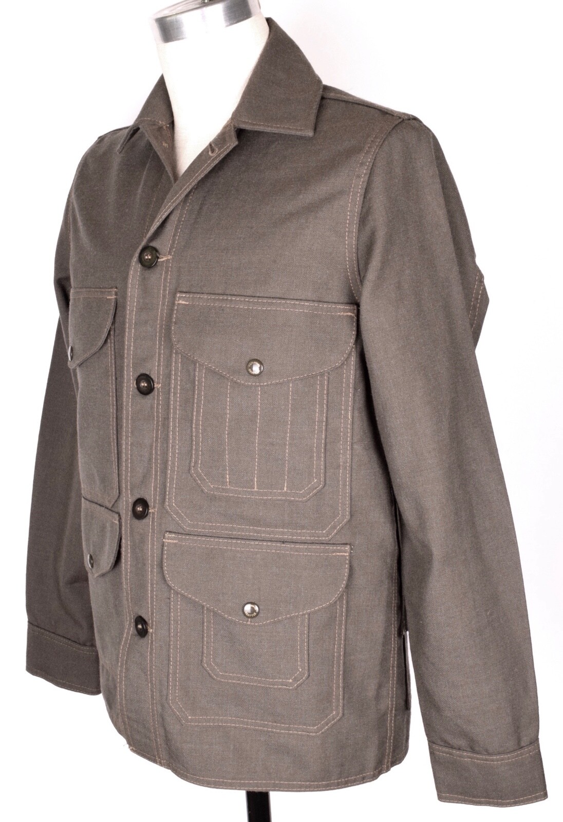 FILSON WOOL 1897 COLLECTION FORESTRY CLOTH CRUISER JACKET MENS 36 GREEN ...