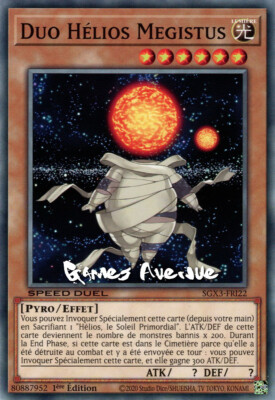 Yu-Gi-Oh ! Duo Hélios Megistus SGX3-FRI22 VF/COMMUNE | eBay