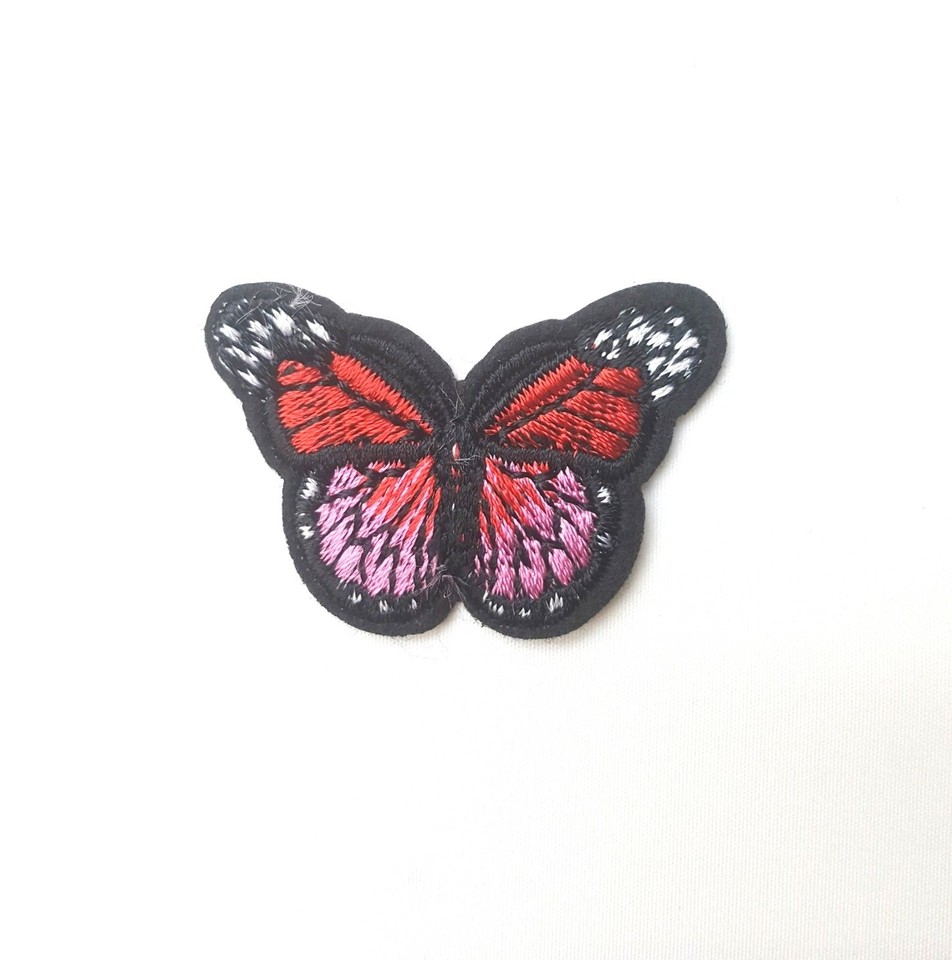 Monarch Butterfly Patch Mini Small Embroidered, Iron-On/Sew-On Applique ...