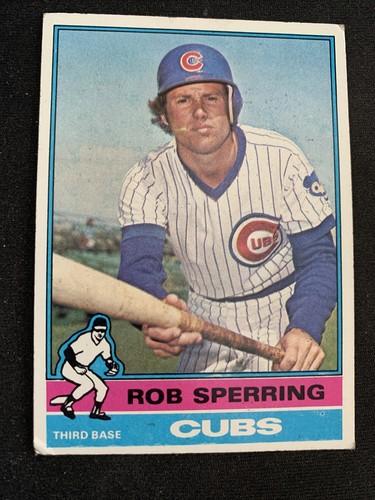 1976 Topps Baseball Card #323 Rob Sperring Chicago Cubs Rookie RC Ex ...
