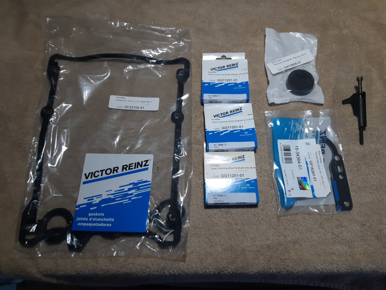 Audi VW Passat 2.8L V6 , Valve Cover Gasket Gaskets OEM RE-SEAL KIT ...