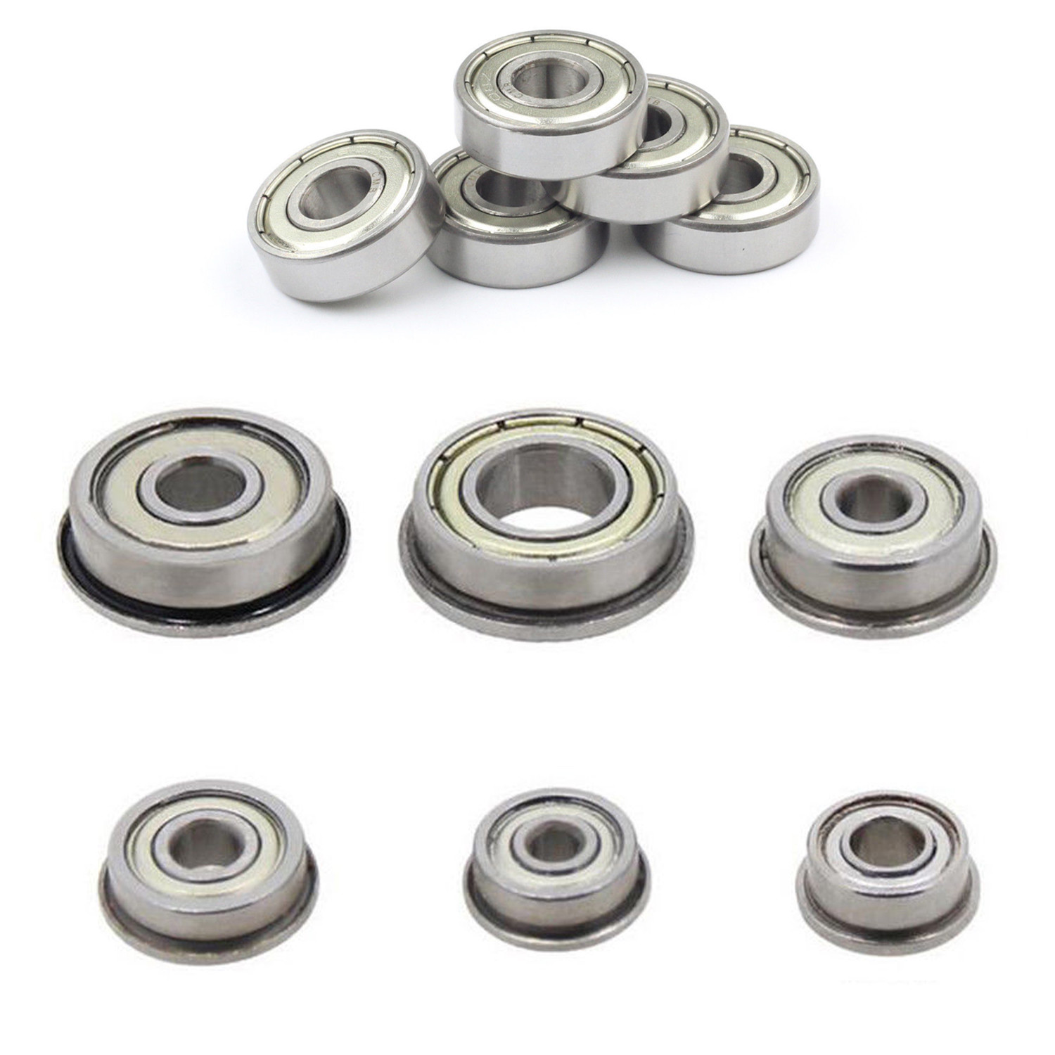 Flanged Ball Bearing F623 F624 F604 F625 F684 F688ZZ Bearing CNC 3D ...