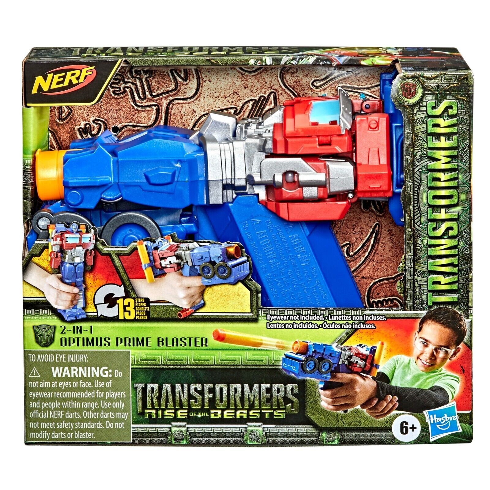 HASBRO TRANSFORMERS 7 RISE OF THE BEASTS NERF 2-IN-1 OPTIMUS PRIME ...