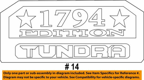 75471-0C130 Toyota Plate, front fender, lh 754710C130, New Genuine OEM ...