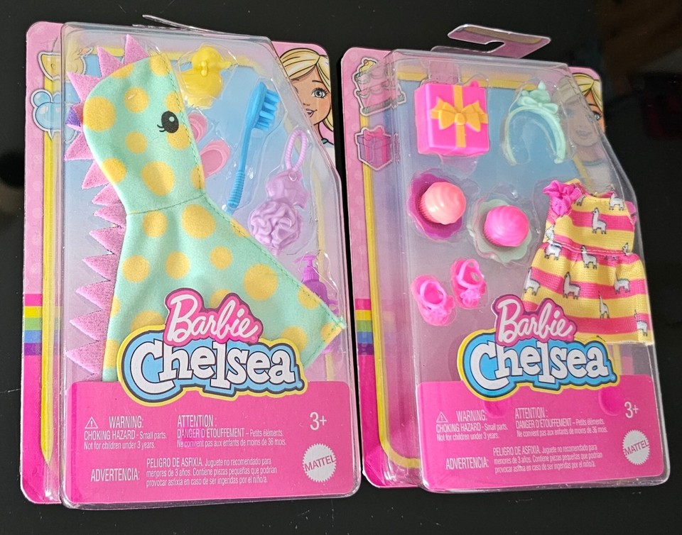 Barbie Club Chelsea Accessory Pack Lot Birthday Party GHV61 + Bathtime ...