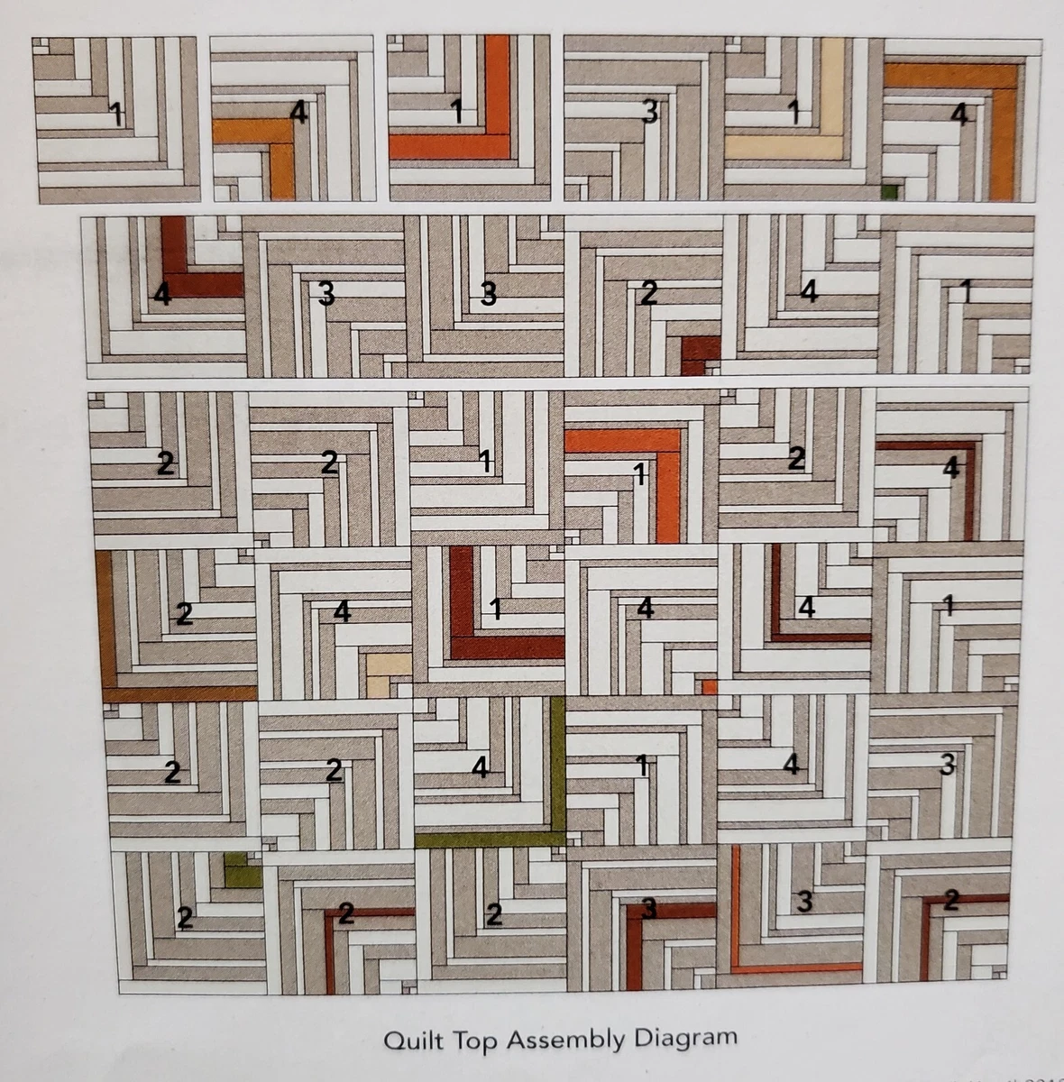 White Labyrinth Quilt Pattern