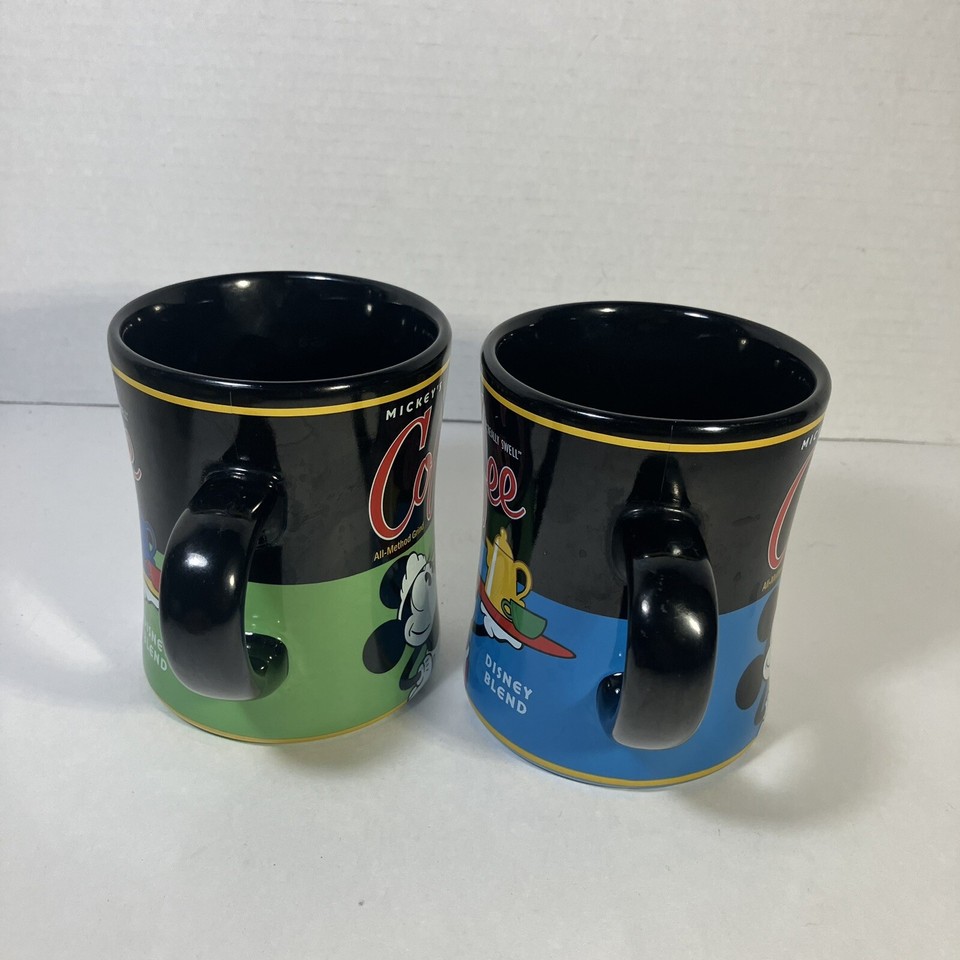Mickey’s Really Swell Coffee Mug Disney Blend Theme Perks Mickey Set Of ...