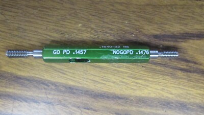 Go No Go Thread Plug Gage Set .1640-32 NS | eBay