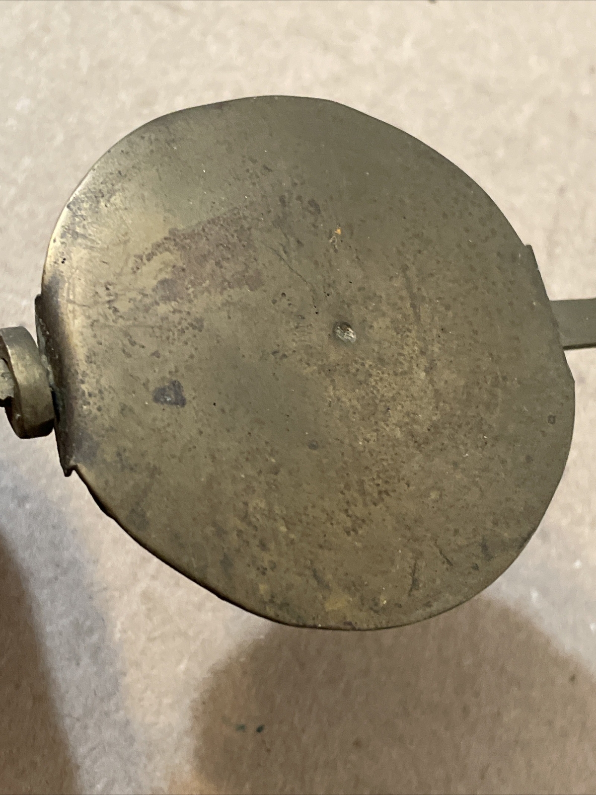 Antique Dutch Wall Clock Brass & Lead Pendulum Bob And Rod Parts | eBay