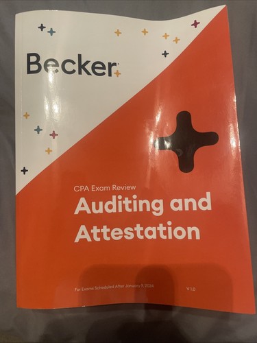 Becker Audit Review Book (V1.0 New CPA- After January 9, 2024) | eBay