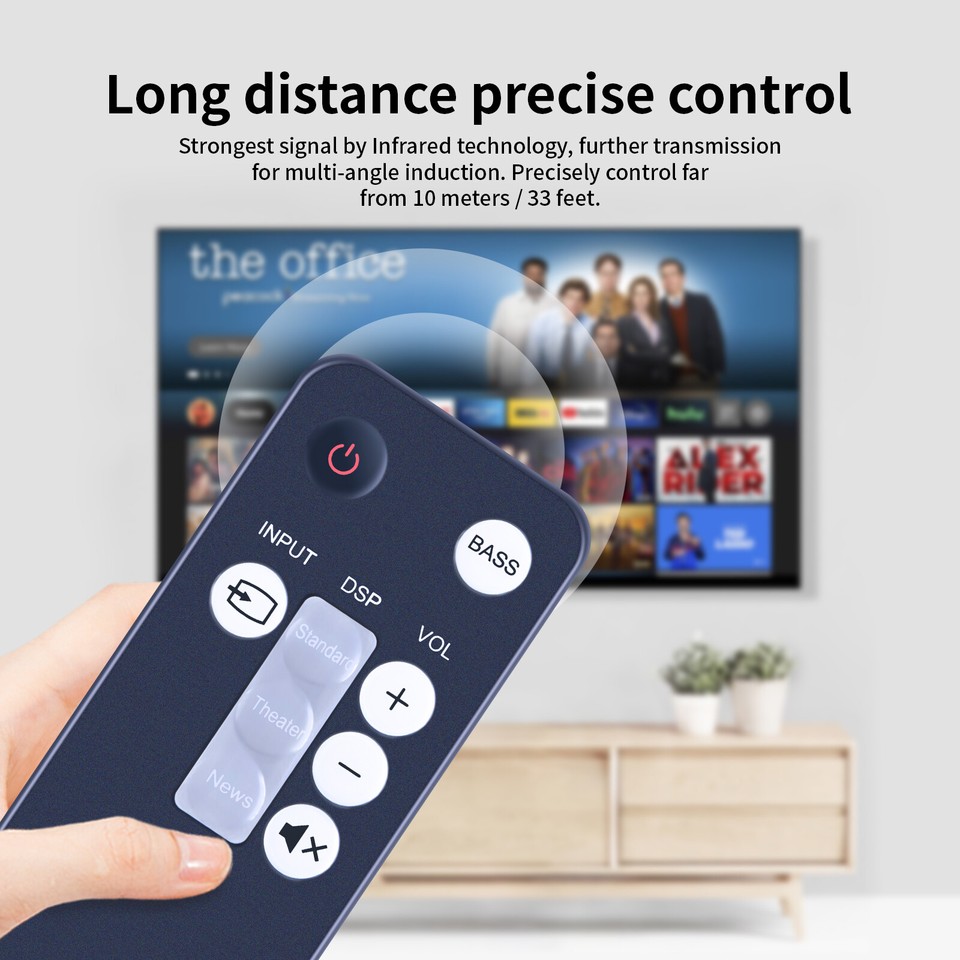 Remote Control For Insignia RMC-SB212 SoundBar Home Theater Speaker ...