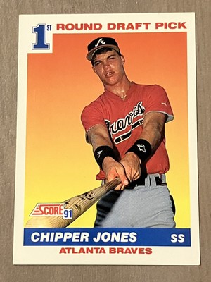 Chipper Jones 1991 Score 1st Round Draft Pick Rookie card RC. Atlanta ...