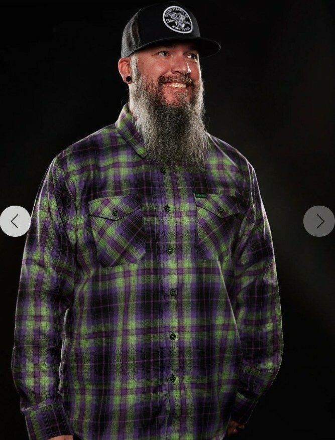 Dixxon Flannel Co"Misfits" *Men's Size 2XL* ~BNiP~ 💀 SOLD OUT!💀Punk ...