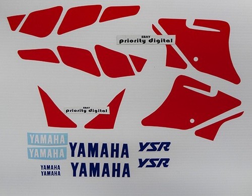 1987 - 1989 yamaha YSR decals 22pc graphics stickers adhesivos 87' 88 ...