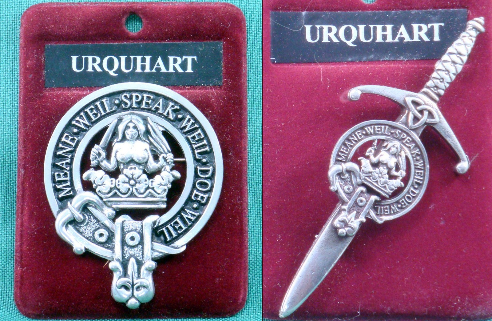 Urquhart Scottish Clan Crest Pewter Badge or Kilt Pin | eBay