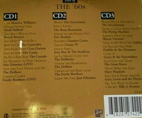 Hits of the 60's [Madacy] by Various Artists (CD, Feb-2007, 3 Discs ...