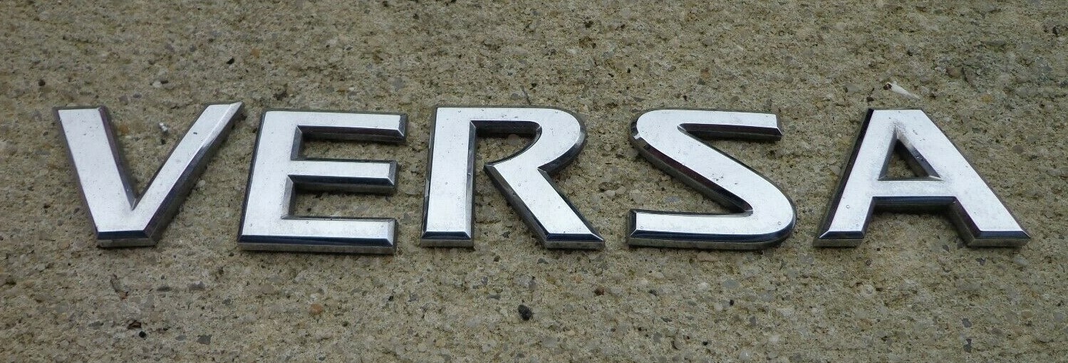 Nissan Versa emblem letters badge decal logo rear trunk OEM Genuine ...