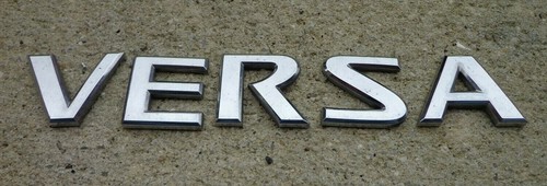 Nissan Versa emblem letters badge decal logo rear trunk OEM Genuine ...