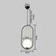 Bar Pendant Light Home Glass Lamp Room Ceiling Lights Black Chandelier ...