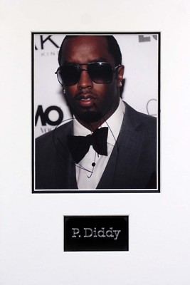 P. DIDDY Signed & Mounted 10x8 Photo +RD COA SEAN COMBS Puff Daddy ...